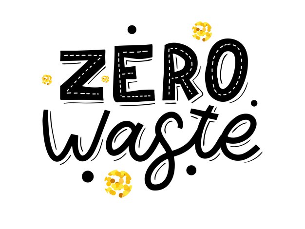Stylish Zero Waste Lettering with Playful Accents | Jiffy Designs