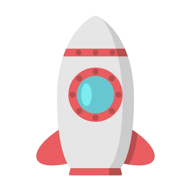 Retro-Inspired Rocket Ship with Bold Geometric Shapes | Jiffy Designs