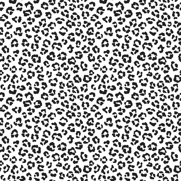 Striking Monochrome Leopard Print Pattern | Jiffy Designs