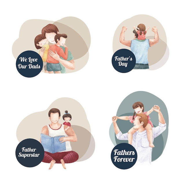 Heartwarming Father's Day Illustrations Celebrating Fatherhood | Jiffy ...