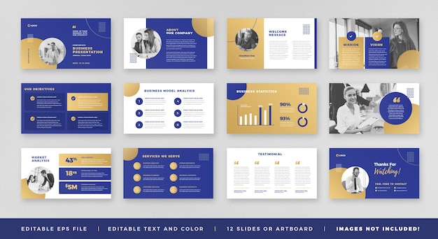 Versatile Business Presentation Slides with Vibrant Visuals | Jiffy Designs