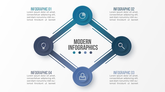 Interconnected Infographic Elements with Modern Design | Jiffy Designs