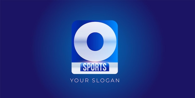 Captivating Sports Channel Logo on Vibrant Blue Background | Jiffy Designs