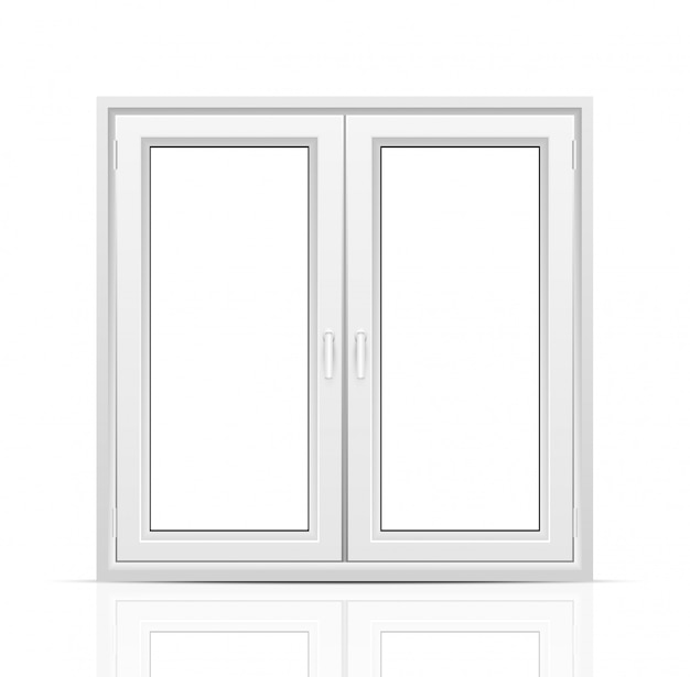 Minimalist White Double-Pane Window Frame Illustration | Jiffy Designs