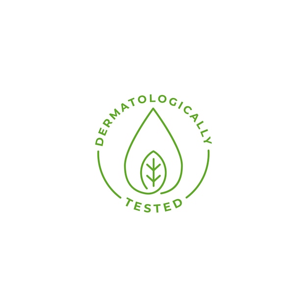 Dermatologically Tested Organic Leaf Logo with Green Accents | Jiffy ...