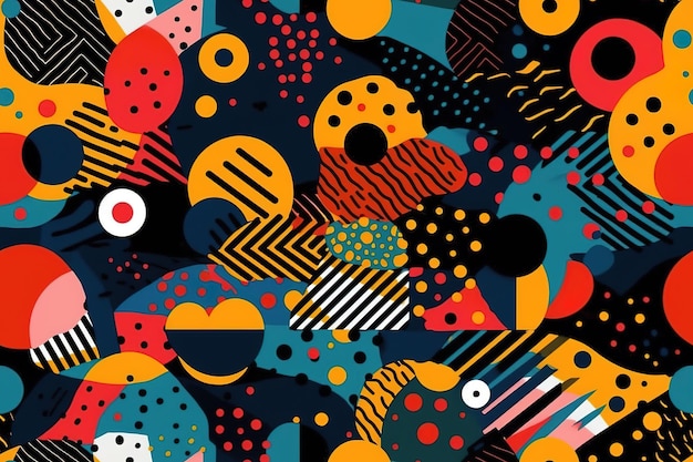Vibrant Abstract Shapes and Patterns in Vivid Colors | Jiffy Designs