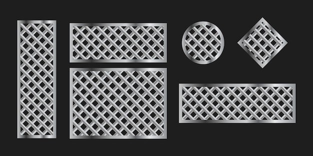 Interlocking Lattice Patterns in Monochrome Geometric Design | Jiffy Designs