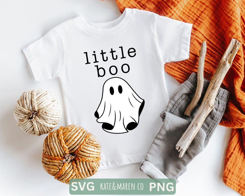 Little Boo, Ghost, Kids Halloween, Baby Fall, Ghost, Retro Halloween ...