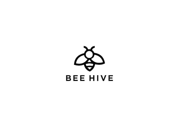 Elegant Bee Emblem for Premium Branding | Jiffy Designs
