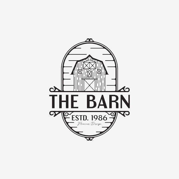 Rustic Barn Logo with Vintage Charm and Timeless Appeal | Jiffy Designs