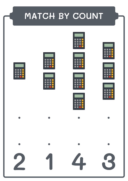 Counting Calculators: A Matching Game for Math Enthusiasts | Jiffy Designs
