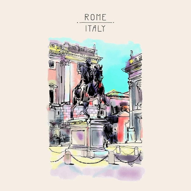Vibrant Architectural Masterpiece: Rome's Iconic Landmark | Jiffy Designs
