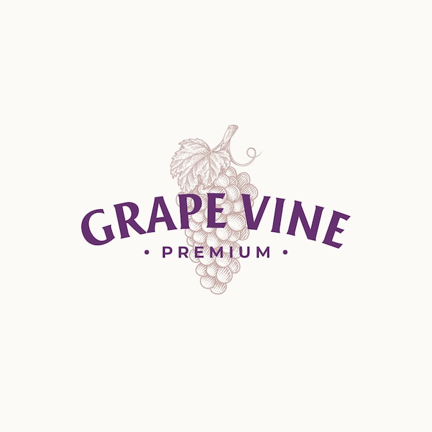 Elegant Grape Vine Logo with Premium Branding | Jiffy Designs