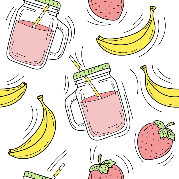 Vibrant Fruit Smoothie Collection with Jars and Straws | Jiffy Designs
