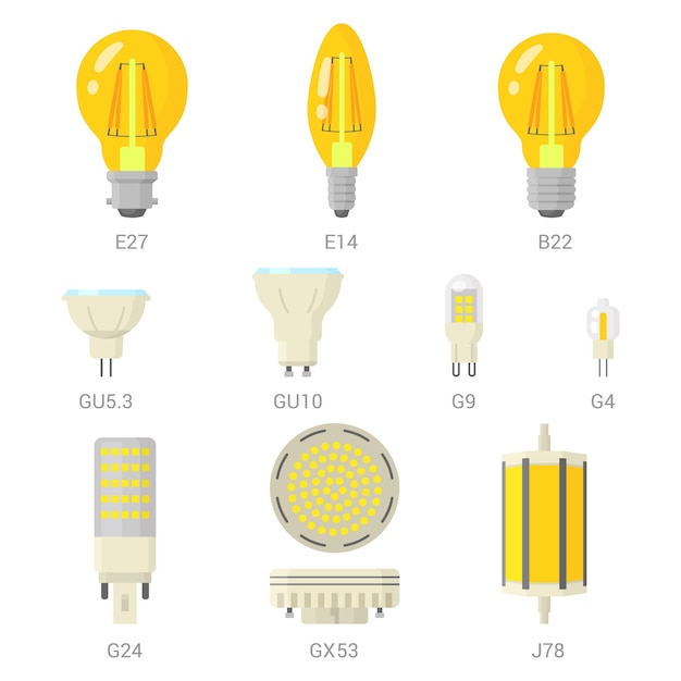 Vibrant Assortment of Diverse LED Light Bulb Designs | Jiffy Designs