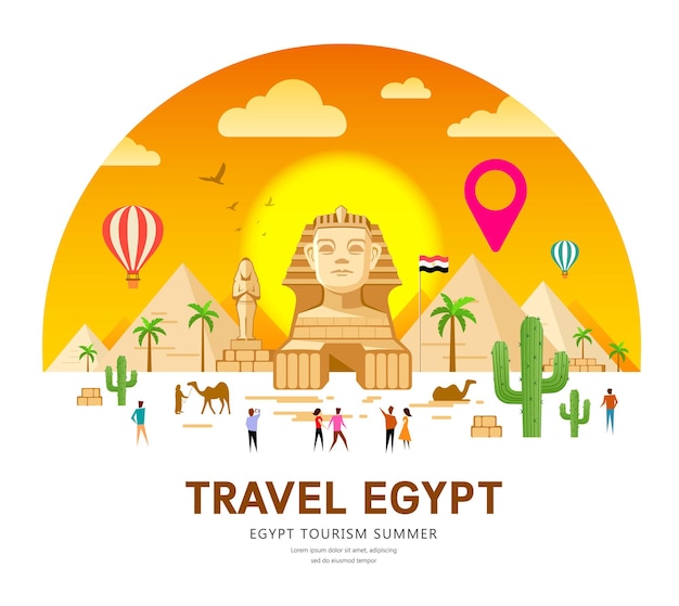 Vibrant Egyptian Adventure: Pyramids, Balloons, and Bustling Sights ...