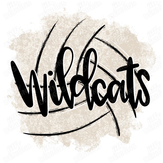 'Wildcats' Handwritten Script on Textured Beige Backdrop | Jiffy Designs