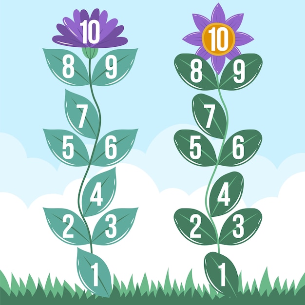 Vibrant Floral Stepping Stones with Numeric Accents | Jiffy Designs