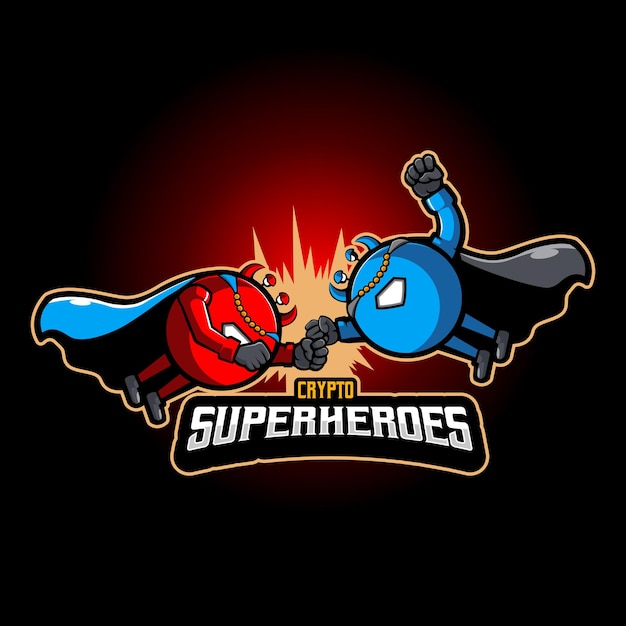 Vibrant Clash of Superhero Mascots in Dynamic Illustration | Jiffy Designs