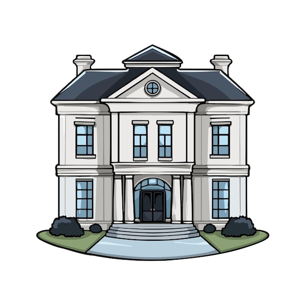 Elegant and Stately Colonial-Style Manor House | Jiffy Designs