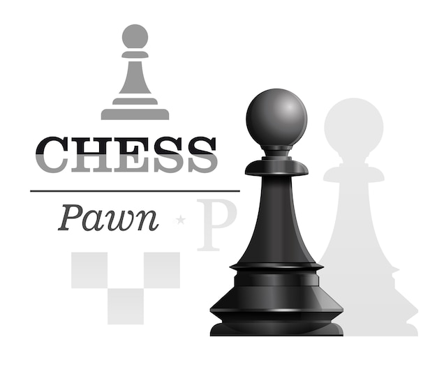 Powerful Black Pawn Piece Dominates Chess Board | Jiffy Designs