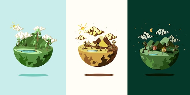 Enchanting Miniature Landscapes: Day, Dusk, and Dreamscape | Jiffy Designs