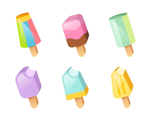 Vibrant Popsicle Illustrations with Diverse Color Combinations | Jiffy ...