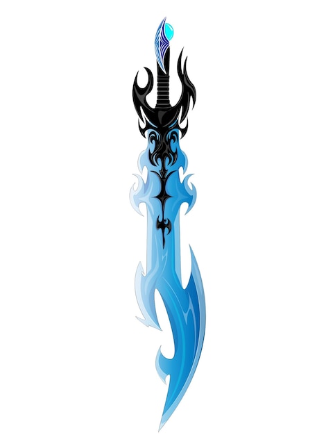 Majestic Aquatic Scepter with Striking Tribal Motifs | Jiffy Designs