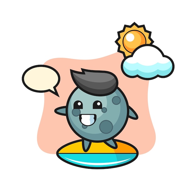 Cheerful Meteorite Character Enjoying Sunny Day | Jiffy Designs