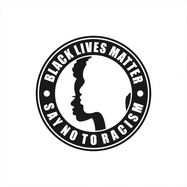 Powerful Silhouette Logo Advocating for Racial Equality | Jiffy Designs