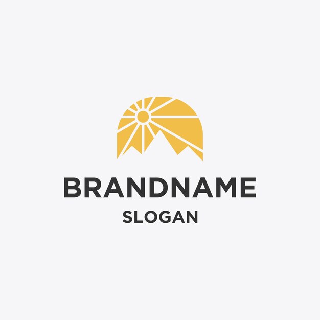 Vibrant Sun Emblem with Modern Minimalist Design | Jiffy Designs