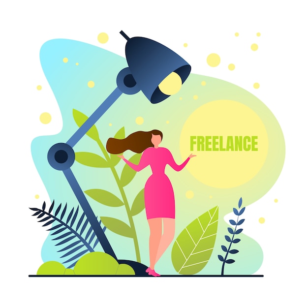 Vibrant Freelance Workspace with Stylized Foliage and Tools | Jiffy Designs