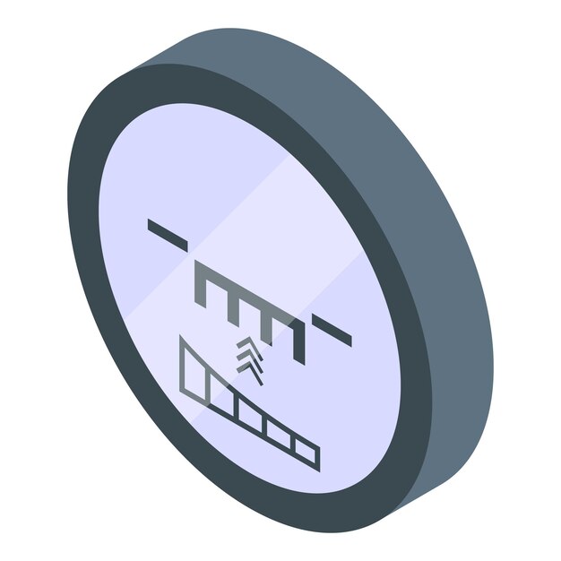 Sleek Isometric Clock Face with Minimalist Design | Jiffy Designs