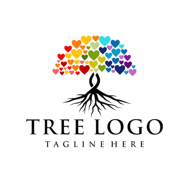 Vibrant Heart Tree: Roots of Diversity and Connection | Jiffy Designs