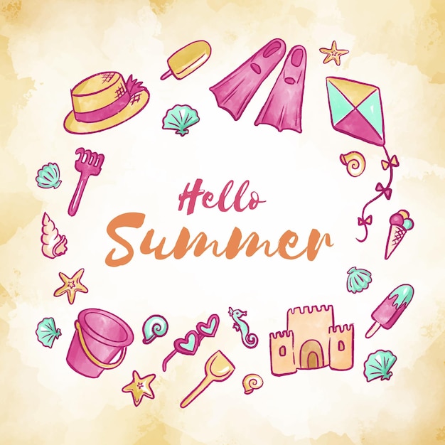 Vibrant Summertime Symbols Celebrate the Joys of the Season | Jiffy Designs