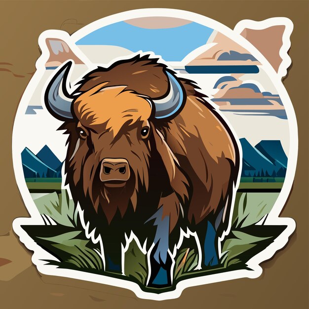 Majestic Bison Stands Tall in the Wilderness | Jiffy Designs