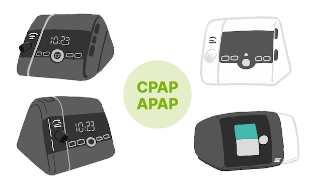 Assortment of Compact CPAP Machines with Digital Displays | Jiffy Designs