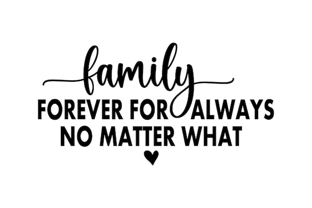 Heartfelt Family Motto in Elegant Calligraphy | Jiffy Designs