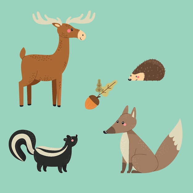 Charming Forest Animal Illustration Collection | Jiffy Designs