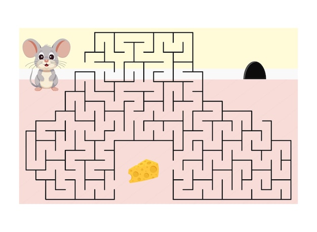 Cheesy Maze Challenge: Help the Mouse Find the Cheese! | Jiffy Designs