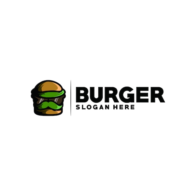 Vibrant Burger Logo with Customizable Slogan | Jiffy Designs