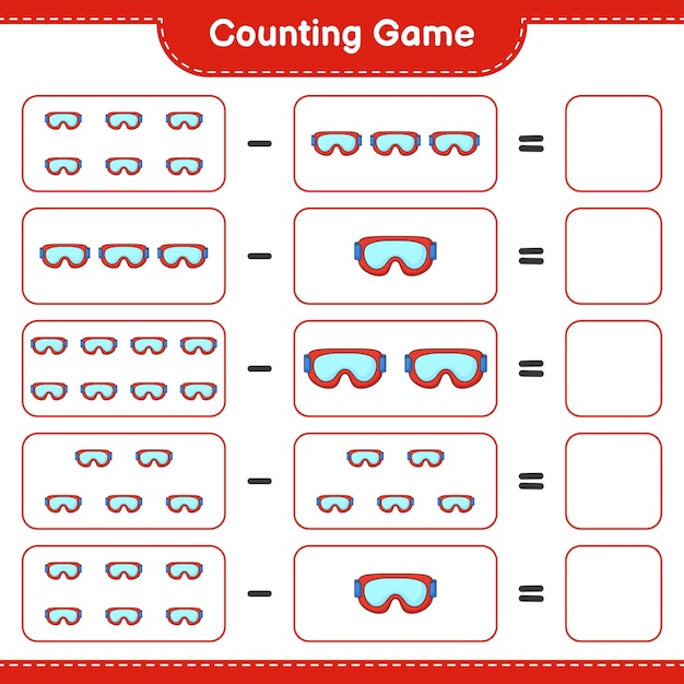 Counting Goggles: A Fun Math Activity for Kids | Jiffy Designs