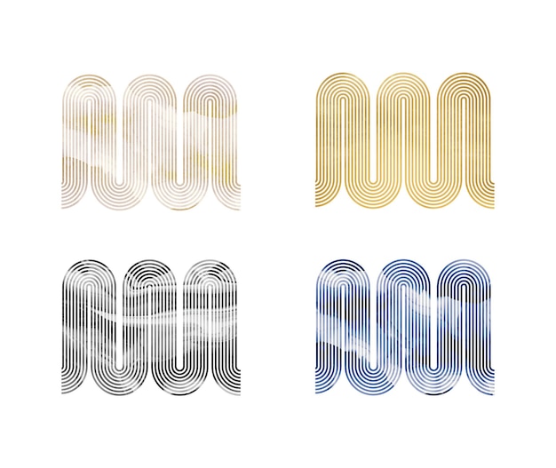 Elegant Arched Patterns in Metallic Tones and Textures | Jiffy Designs