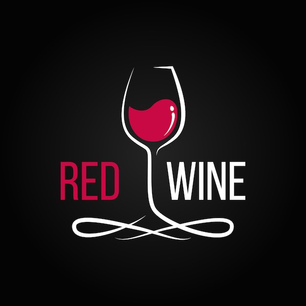 Elegant Red Wine Glass and Cursive Typography | Jiffy Designs