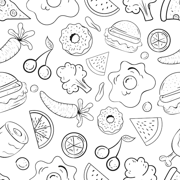 Delightful Doodle of Diverse Delicacies | Jiffy Designs