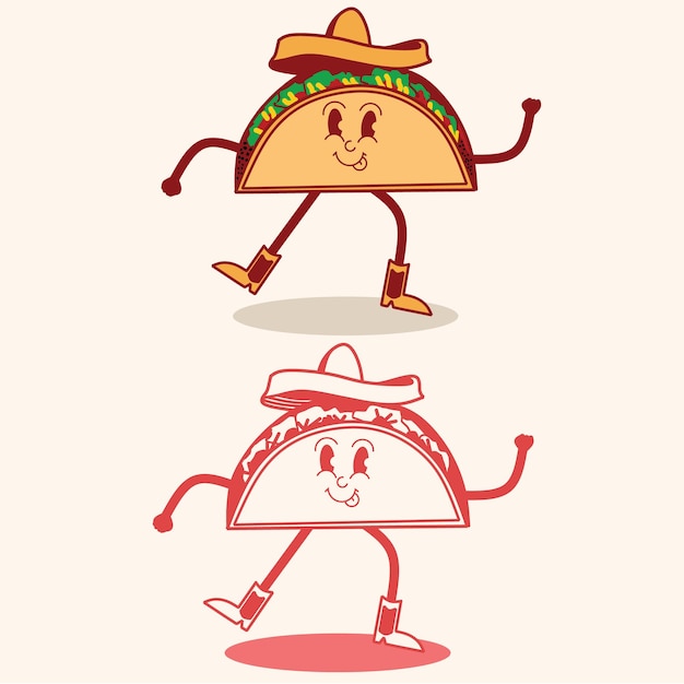 Cheerful Taco Mascots Celebrate with Festive Flair | Jiffy Designs