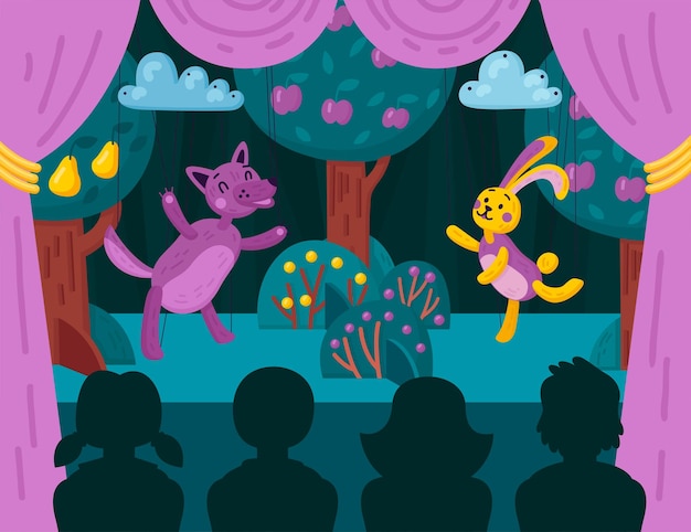 Enchanting Forest Theater: Whimsical Animal Performers Delight Audience ...