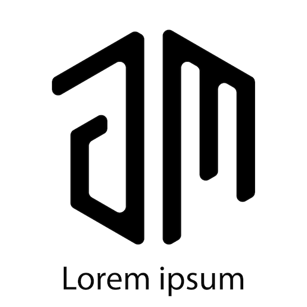 Sleek and Minimalist Monogram Logo with Stylized Initials | Jiffy Designs