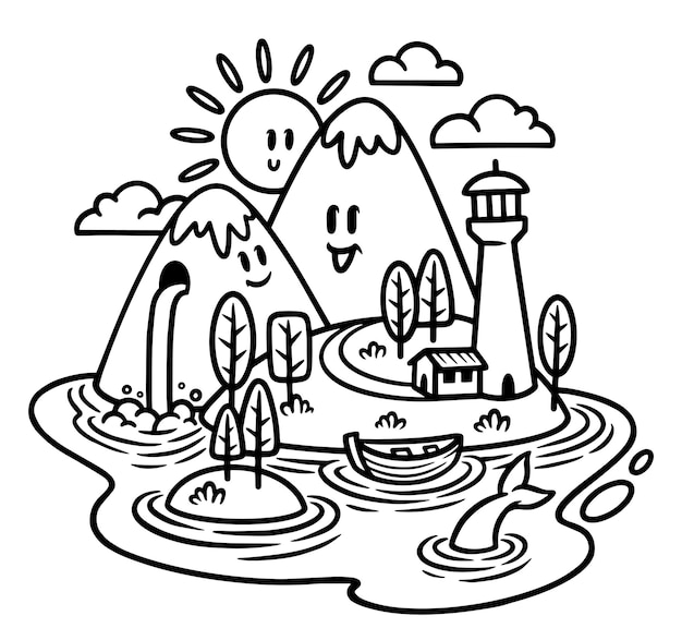 Whimsical Landscape with Playful Elements | Jiffy Designs