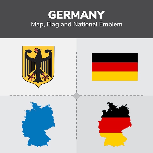 Iconic German National Symbols: Map, Flag, and Heraldic Eagle | Jiffy ...